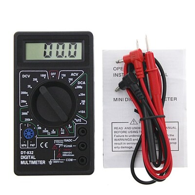 Profebssional DT832 Digital Multimeter LCD DC AC Voltmeter A