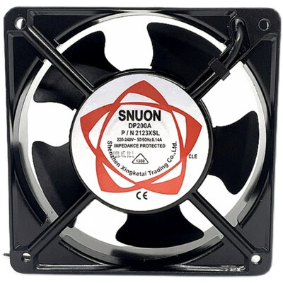 SNUON建准12038 220V散热风扇DP200A P/N2123XBL滚珠120*120*38mm