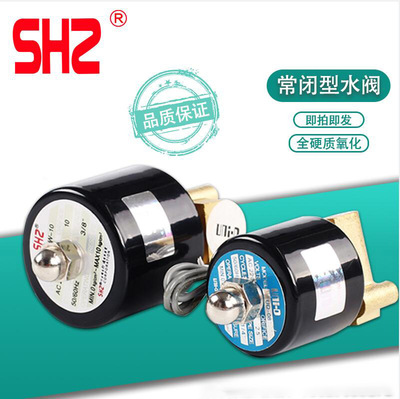 常闭电磁阀水阀AC220V 2W025气阀DC24V DC12V 2分/3分/4分/6分1寸