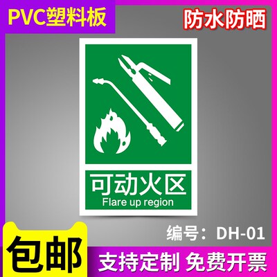 应急出口紧急避难场所可动火区安全警示牌安全避险处急救站标识牌
