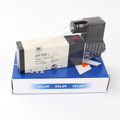 标准尺寸4M310一08板式/4M31008B/220V/24V/110V二位五通电磁阀