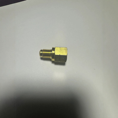 r1234yf制冷剂大钢瓶转换口车件铜嵌件通孔螺母数控五金车件