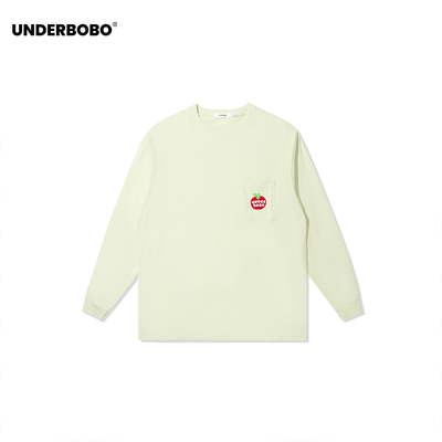 UNDERBOB修身打底衫口袋长袖T恤