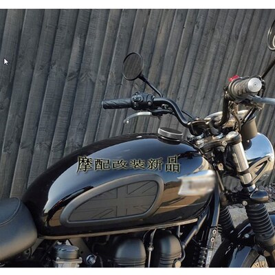适用于凯旋dT100 T120复古机车通用改装油箱贴 防滑车贴橡胶片