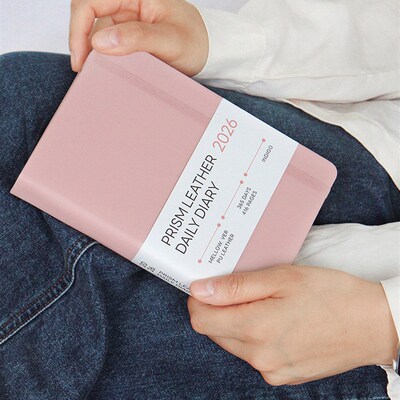 韩国indigo简约高级2p026年B6绑带日计画日程本365日记本1天1页in