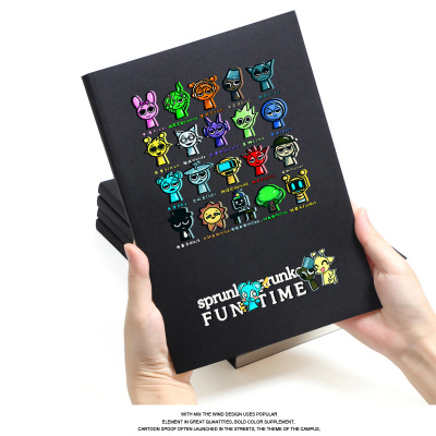 sprunki节奏盒子游戏周边笔记本