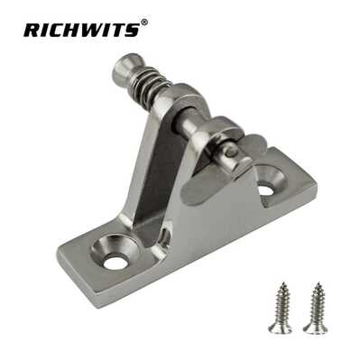 RICHWITS不锈钢弹簧抽销正山形座  快速抽销山型座  游艇遮阳配件