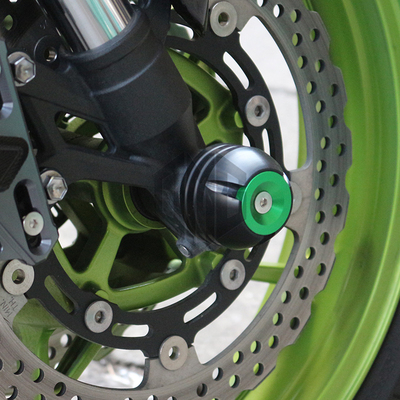 适用川崎VERSYS异兽100u0 650改装前轮防摔球铝合金防倒保护块配