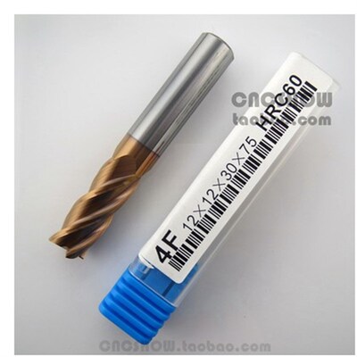 硬质合金立铣刀 CARBIDE ENDu MILLS 4F-12*12*30*75 HRC60
