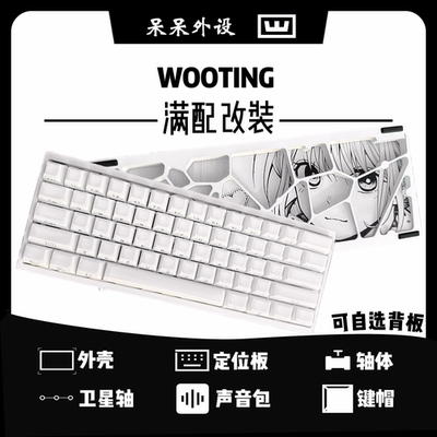 Wooting60HE＋满改成品键盘顶配磁轴键盘