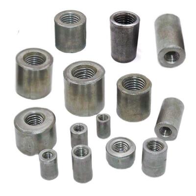 螺母16加长螺母标准m圆柱螺母铁非标m5牙距本色圆型焊接螺母国标