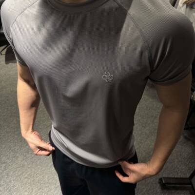 GTAL美式训练短袖四针六线修身弹力运动健身透气凉感显壮速干T恤