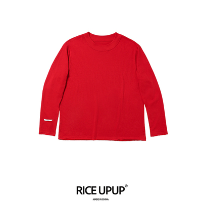 RICEUPUP“米好运”红色打底长袖