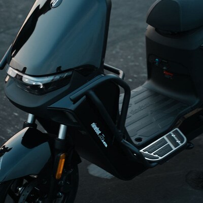 适九号电动车MZmax/MZ110保险杠踏板H加厚护杠mzmix前脚踏改装配