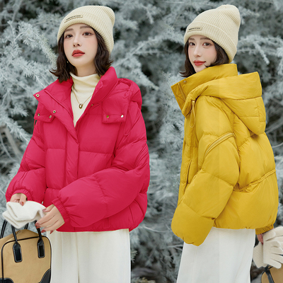 实拍高品质2025冬季韩版小香风保暖御寒羽绒服外套