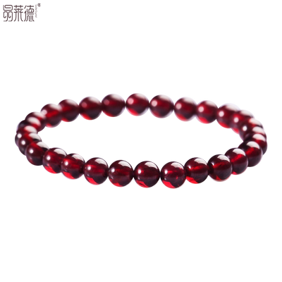 晶莱德天然5A酒红石榴石女生款