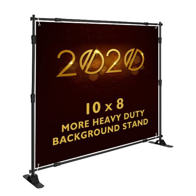 稳斯坦W5614万能伸缩展架便携式摄影背景K展示架可调节支架幕布墙