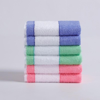 萃众414全棉毛巾老字号彩条吸水3条洗J脸柔软舒适面巾家情侣男女