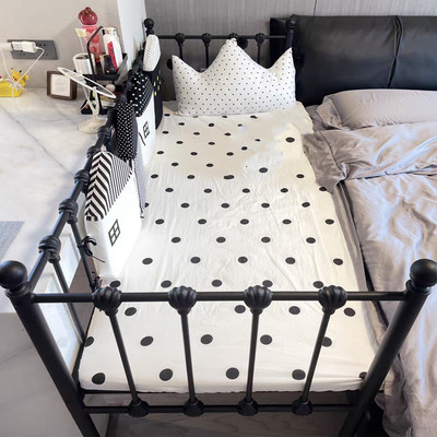 陆艺儿童铁艺拼接床边床沙发床婴儿床高护栏男女孩单人床定制加宽