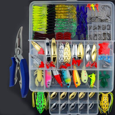 205/206/207Pcs Fishing Lures Set Mixed Minnow Spoon Lur.e So
