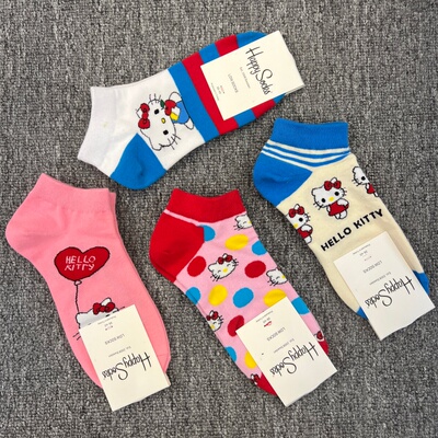 happysocks袜子新款女士低帮短袜