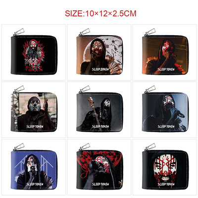 SleepToken摇滚拉链对折卡包