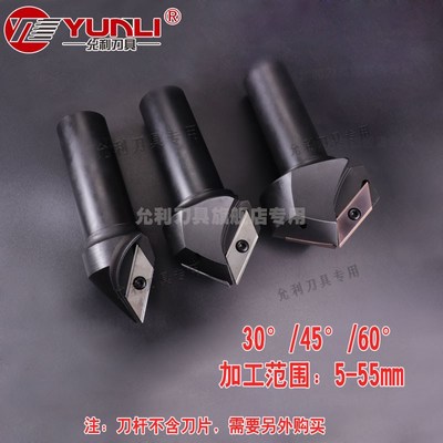 ECC31005R-45/30/60XCEwT310404E 长刃倒角铣刀杆配大刀片B30/60