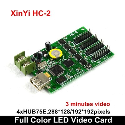 Asynchronous HC-2 U-disk Full color LED LVideo Card 4*HUB75E