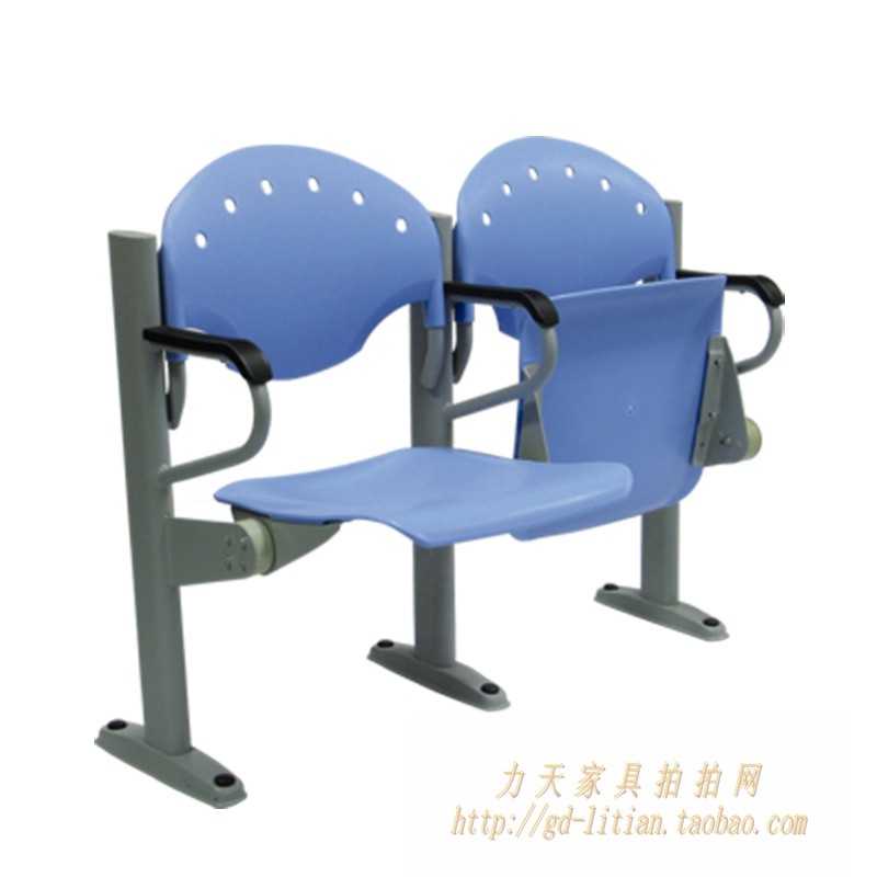 塑料折叠排椅公共等候椅休息椅子医院诊所带扶手省空间通道走廊椅