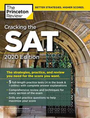 进口英文原版 攻克SAT考试2020版  Princeton Review Cracking the SAT with 5 Practice Tests, 2020 Edition 现货
