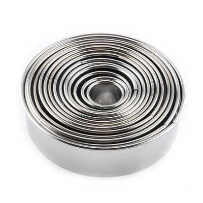 极速14pcs Circle Cutter Bakiyng  Kits Cake Mould Pastry Mold