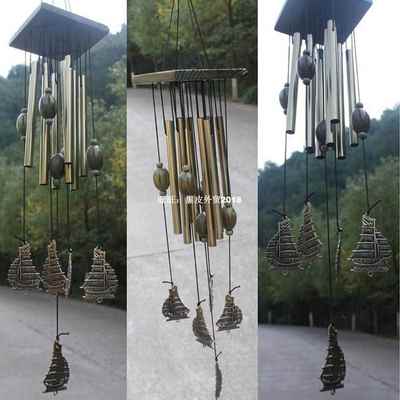 极速Anticque Amazing 12 Tubes Metal Windchimes Outdoor Garde