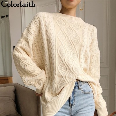 极速Colorfaith New 2021s Winter Spring Women Pullovers Sweat