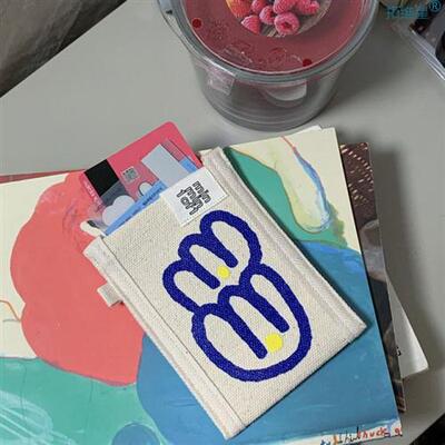 极速Japanese Style Canvas Business Bank IDM Card Holder Doub