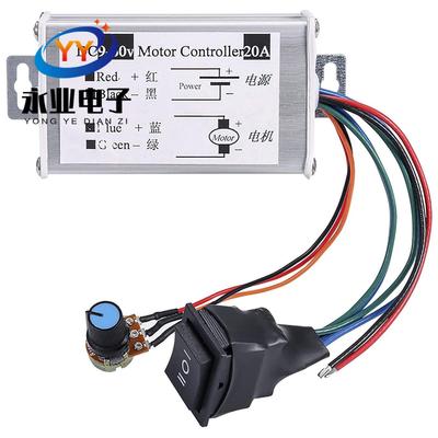 9V12V24V36V48V60V PWM直流马达调速器 20A正反转控制器