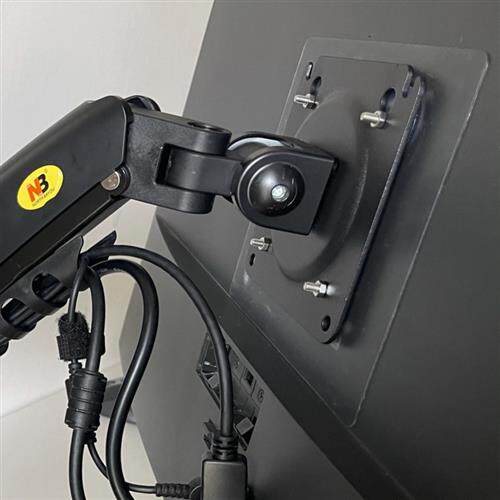 新品显示器无孔贴电脑萤幕无孔配件无壁挂孔M支架 免打孔无痕胶贴
