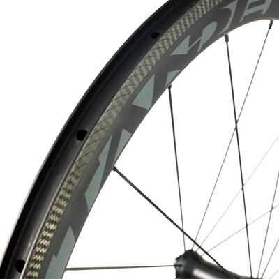 极速700C碳纤维公路圈刹轮组x管胎开口真空兼容50框高镭刻刹车边