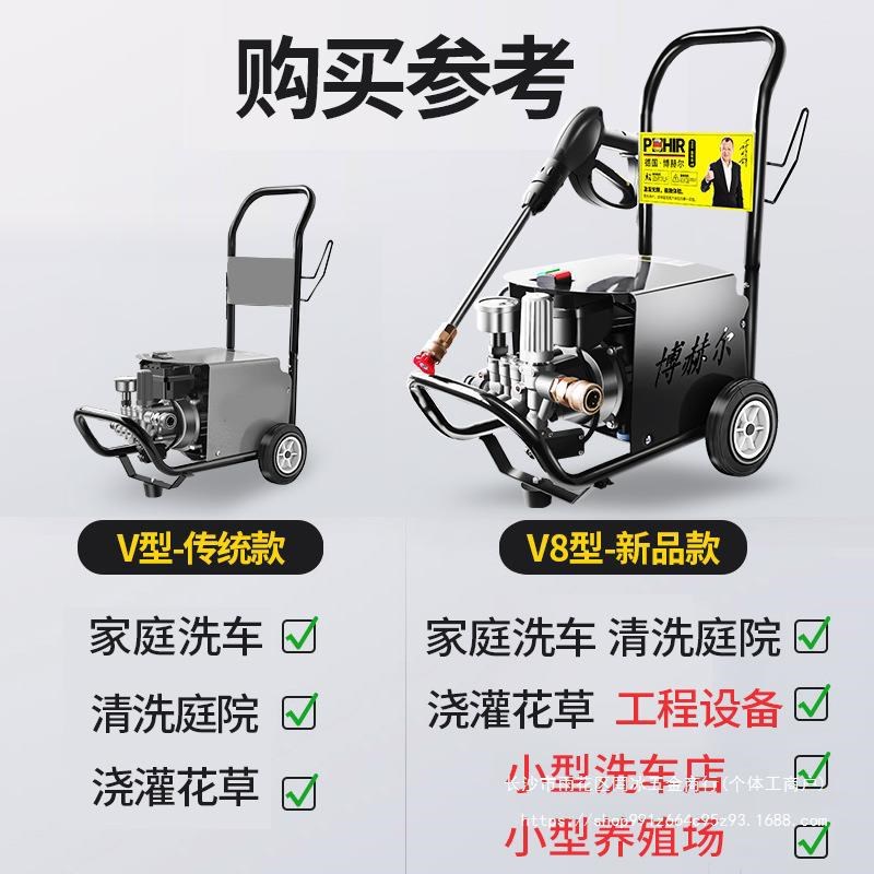现货速发洗车机高压水泵洗车水家用220v大功率增压商用清洗机