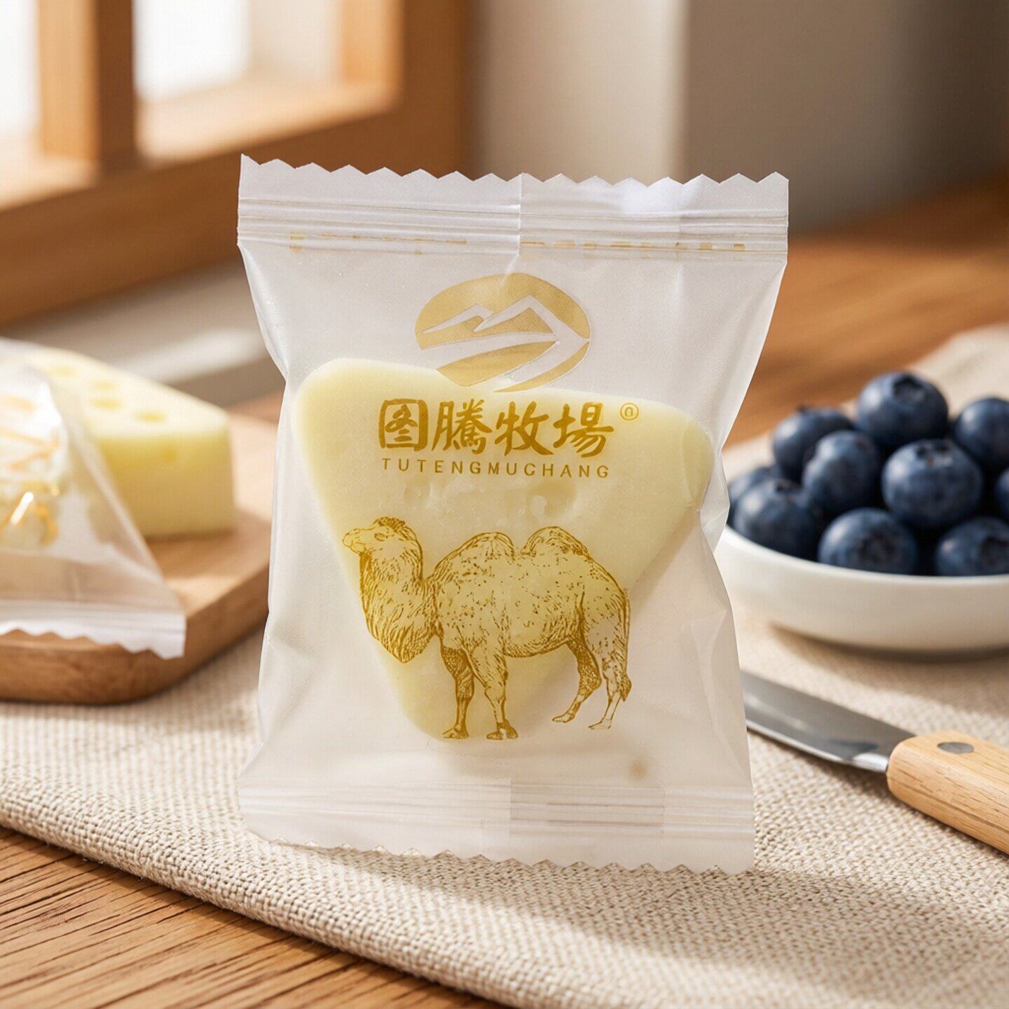 图腾牧场驼奶酥三角芝士酪奶酪块内蒙古特产儿童成人休闲零食