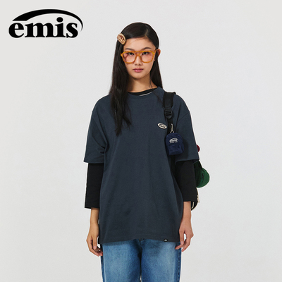 【韩国直邮】emis橡胶徽章短袖