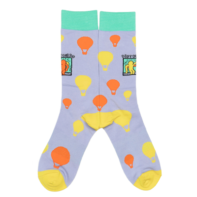 限量版ZUI佳好友Best Buddies足弓平衡拱防滑抗疲劳热气球男袜