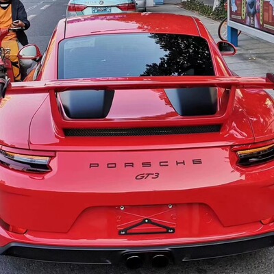 911 改装GT3RS半碳大包围 前杠 后杠 尾翼 侧裙