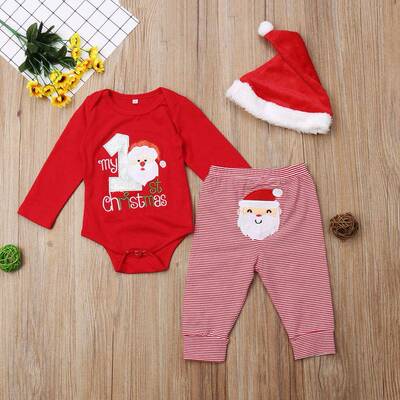 Canrulo Newborn Baby Boy Girl Christmas Outfits My First