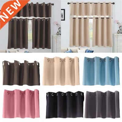 极速Blackout Elegant Ters Half BValance Wndow Curtan for Caf