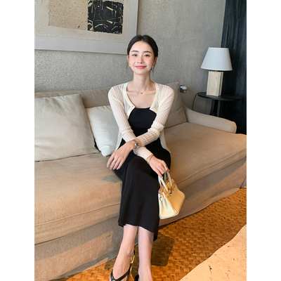 Maven Lin 高端醋酸莱赛尔针织开衫女短款防晒修身上衣圆领空调衫