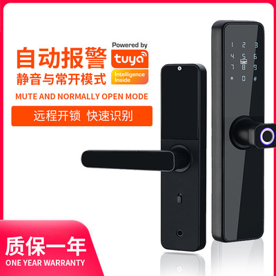 办公室木门通通涂鸦tuya锁房间门指纹锁室内智能锁门出租房密码锁