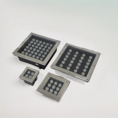 14年源头工厂方形LED地埋灯4W9W12W24W36W 广场防水不锈钢地埋灯