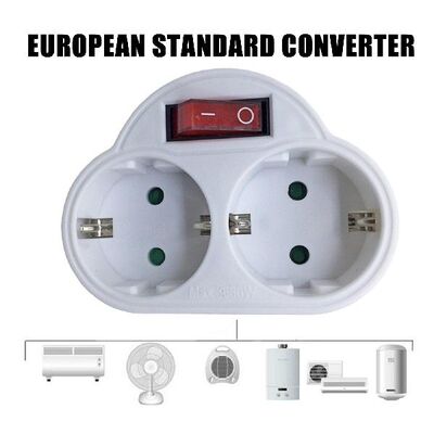 好货Durable Eu Standard Multiple Plug 250v 16a Double Socket