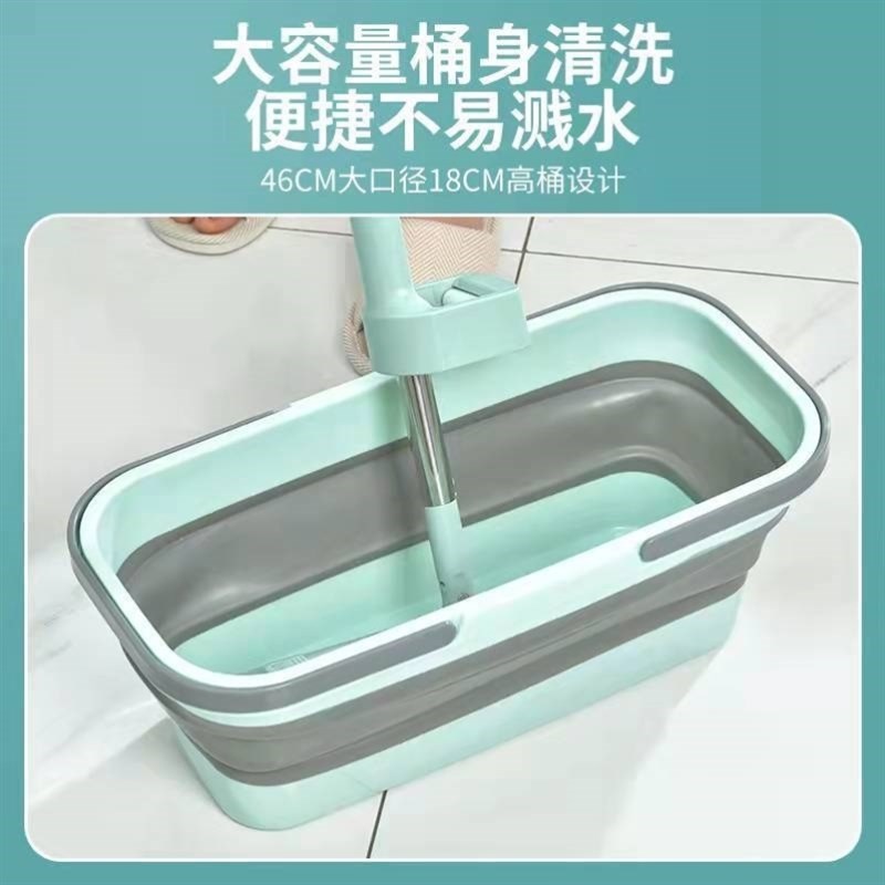 新品拖把盆塑料长方形拖地桶挤水桶自动洗拖把桶家用X单桶懒人家