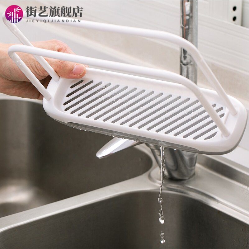 新品抹布沥水收纳架水池置物架厨房E水槽台面清洁刷碗抹布架子百